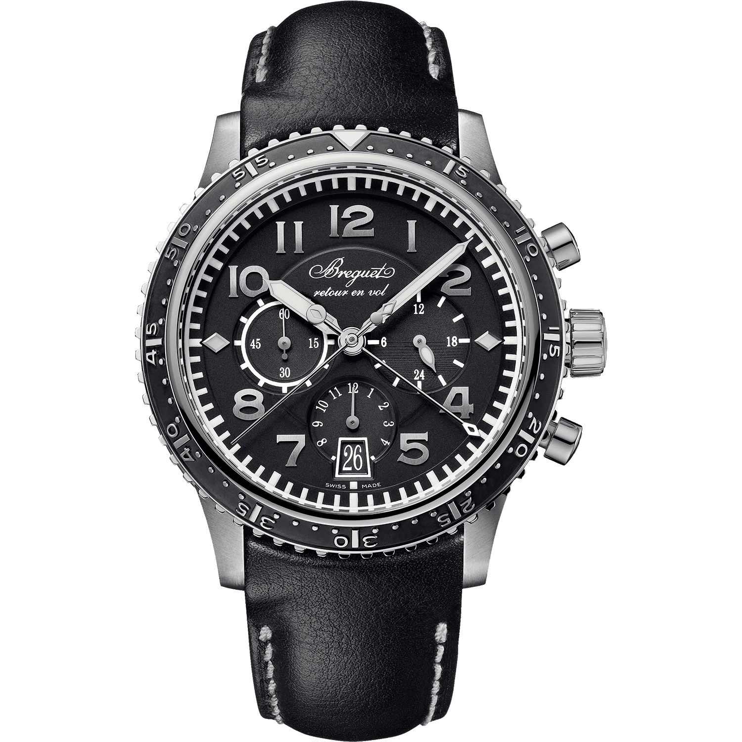Breguet Transatlantique Type XXII Schwarz (3810TI/H2/3ZU)