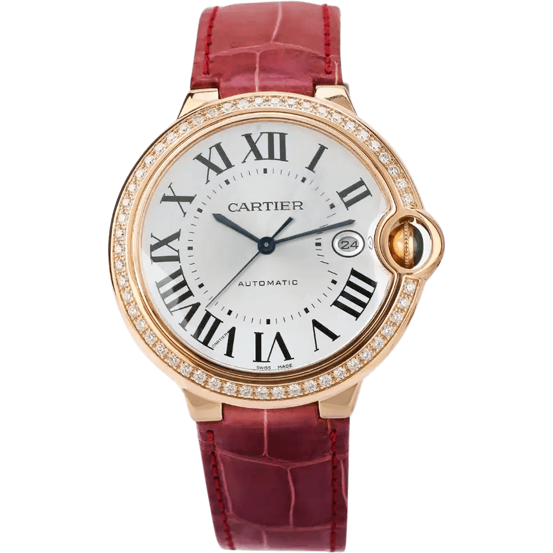 Cartier Ballon Bleu Burgundy (WJBB0035)