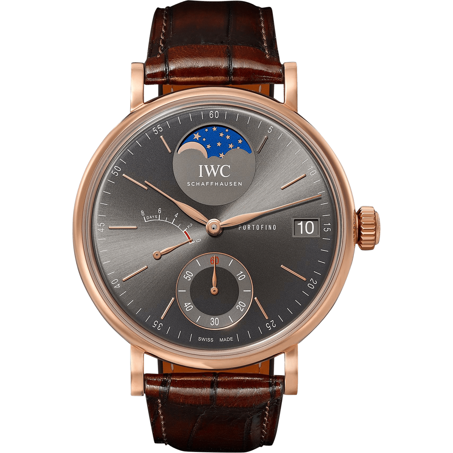 IWC Portofino Hand-wound Moonphase Brown (IW516403)