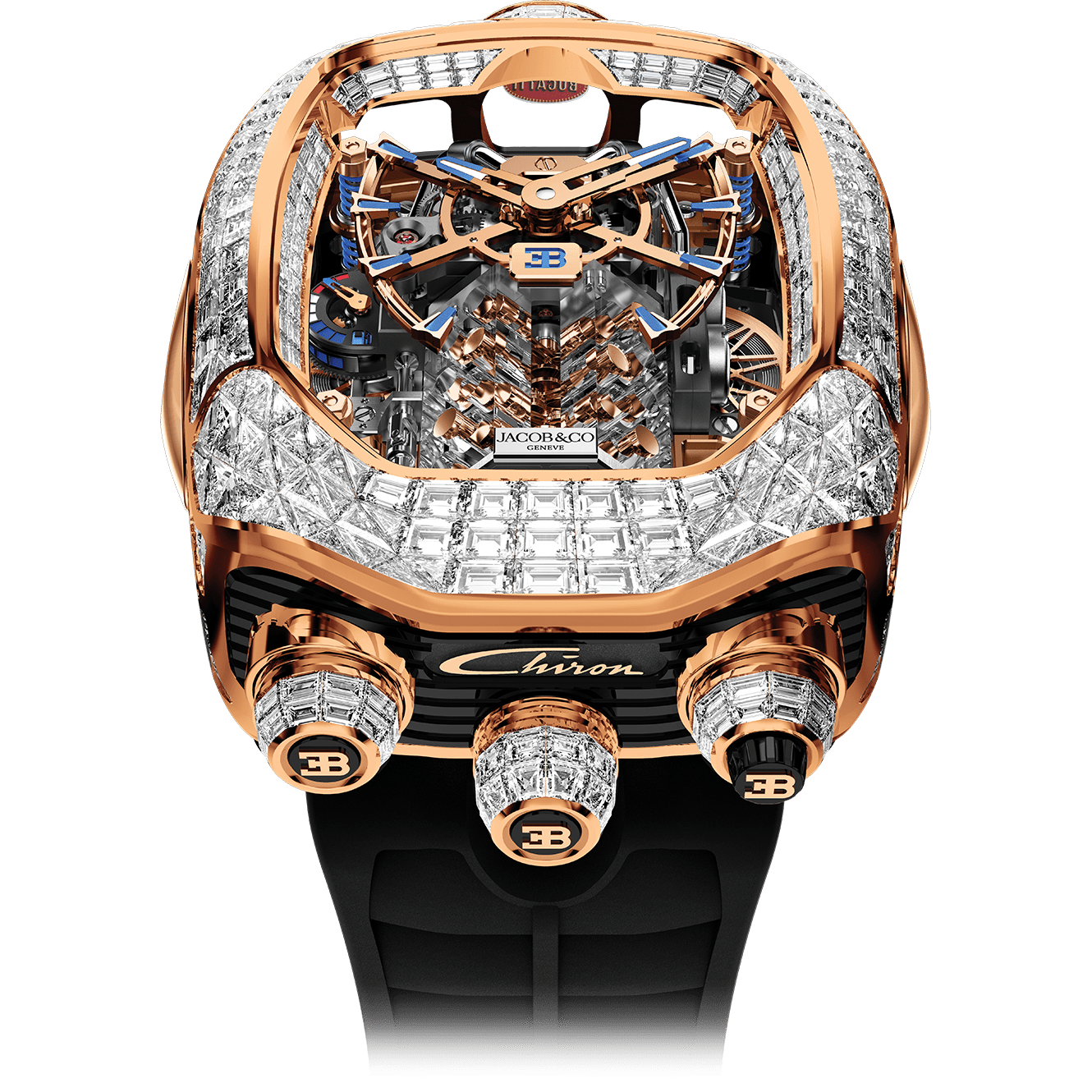 Jacob Co Bugatti Chiron Tourbillon Black BU800 40 BD BD A Jacob Co Bugatti Chiron Tourbillon Black BU800 40 BD BD A